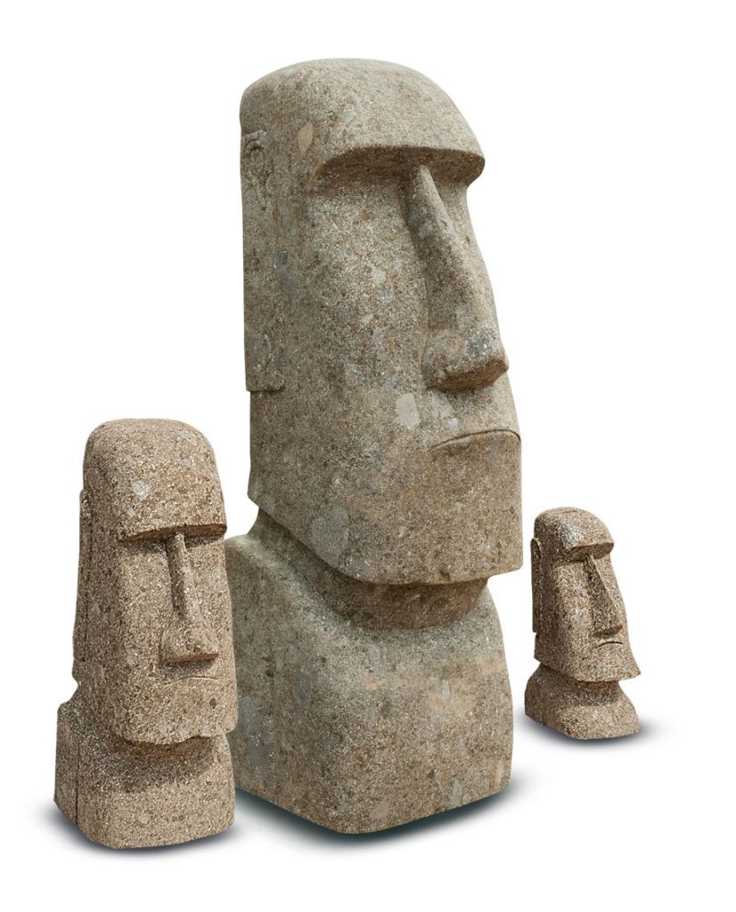 Jardiffusion : Sculpture Moaï Green Stone