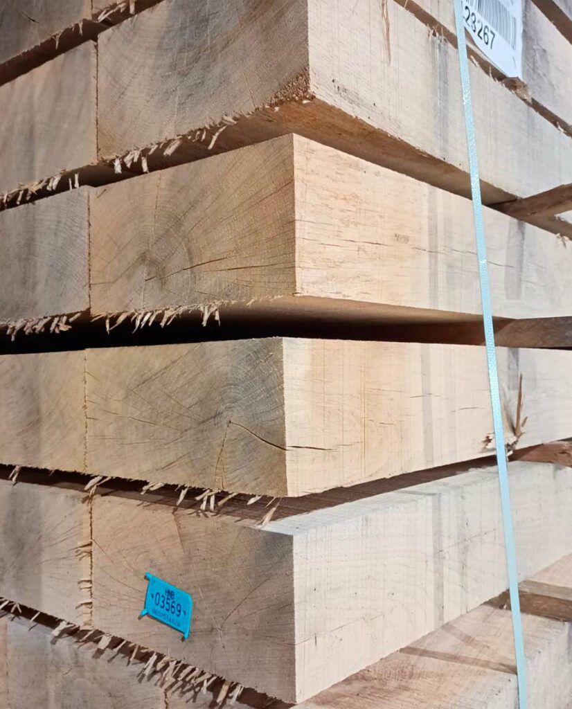 Traverses paysagères en chêne - JARDIFFUSION